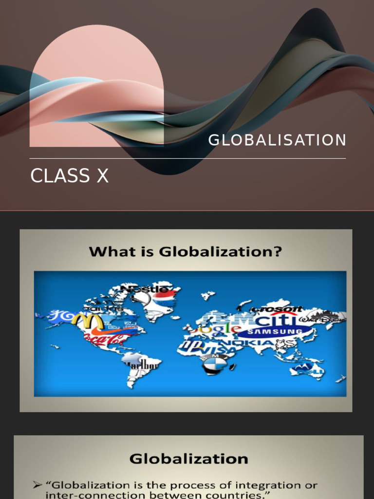 Globalisation Class X | PDF | Politics | Computers