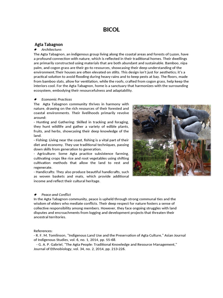 BICOL | PDF | Agriculture | Philippines