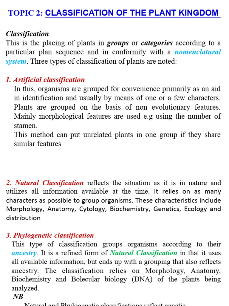 topic 2-bota 101 (1) | PDF | Taxonomy (Biology) | Species