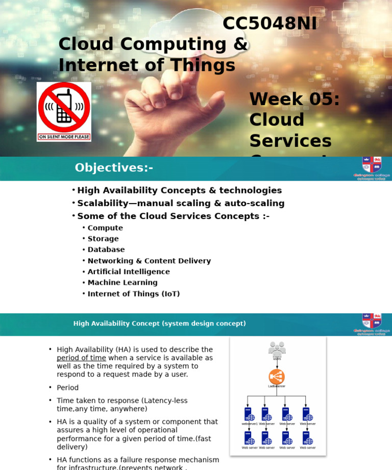 Cloud & IoT Services Overview | PDF | Cloud Computing | Scalability