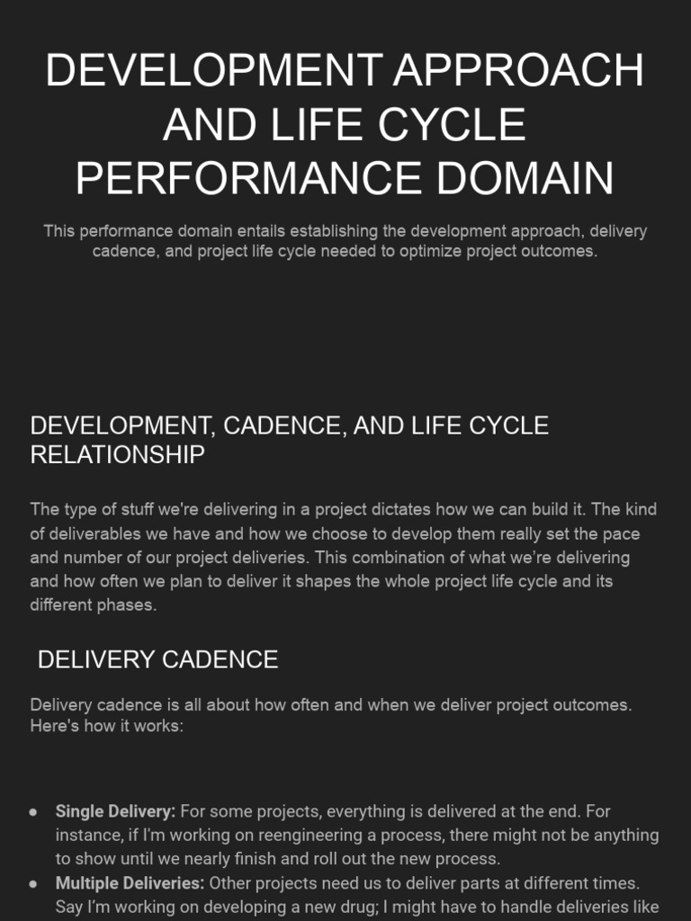 Development Approach and Life Cycle | PDF | Agile Software Development ...