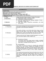 Lesson Plan Math 1 Four Basic Shapes | PDF | Teachers | Lesson Plan