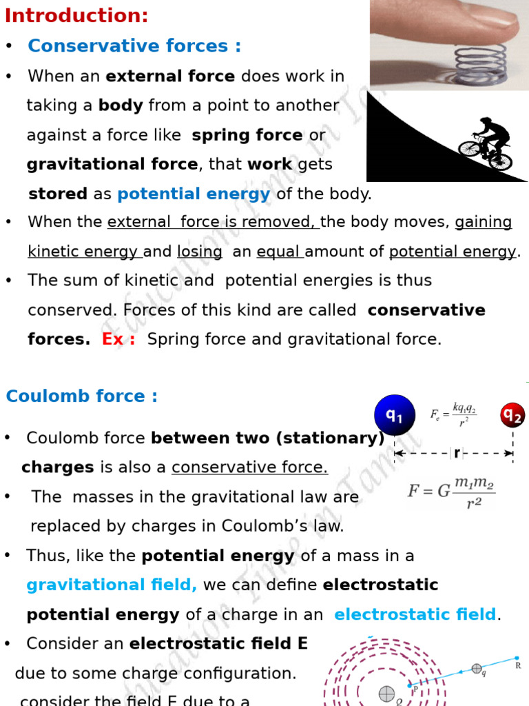 Understanding Conservative Forces | PDF | Force | Potential Energy