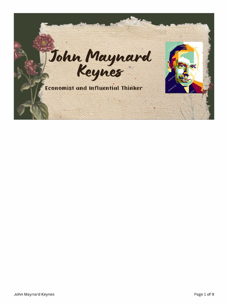 John Maynard Keynes | PDF