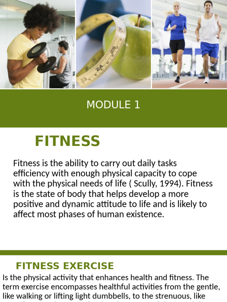 Module 1 | PDF | Physical Fitness | Clinical Medicine