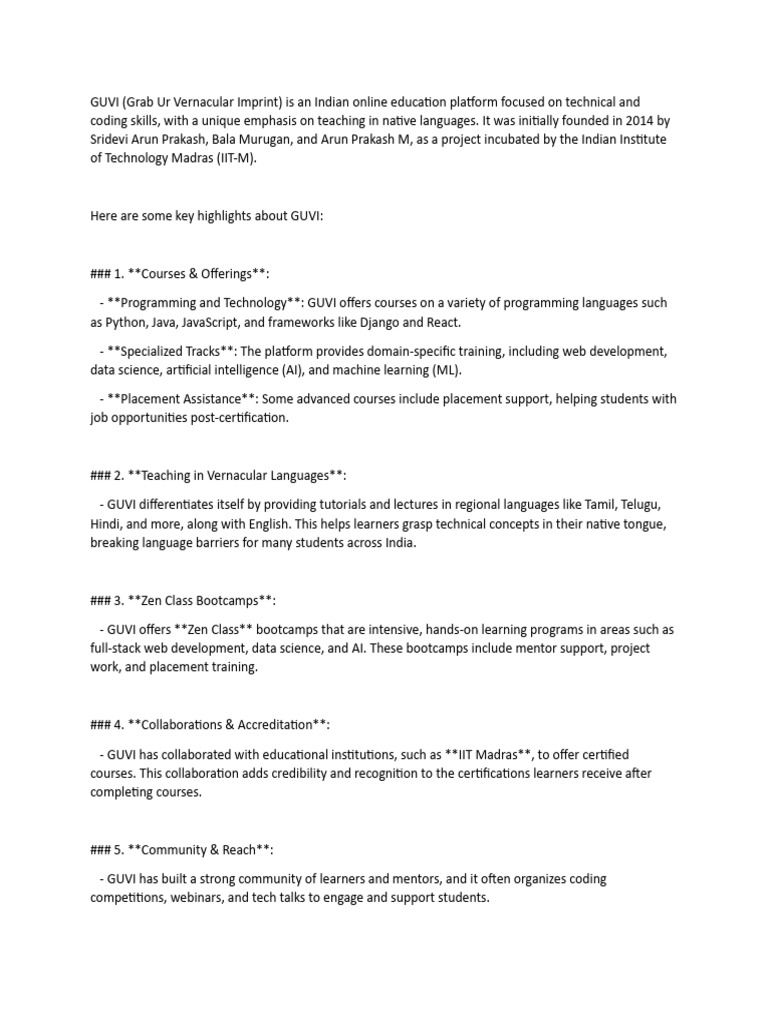 GUVI | PDF