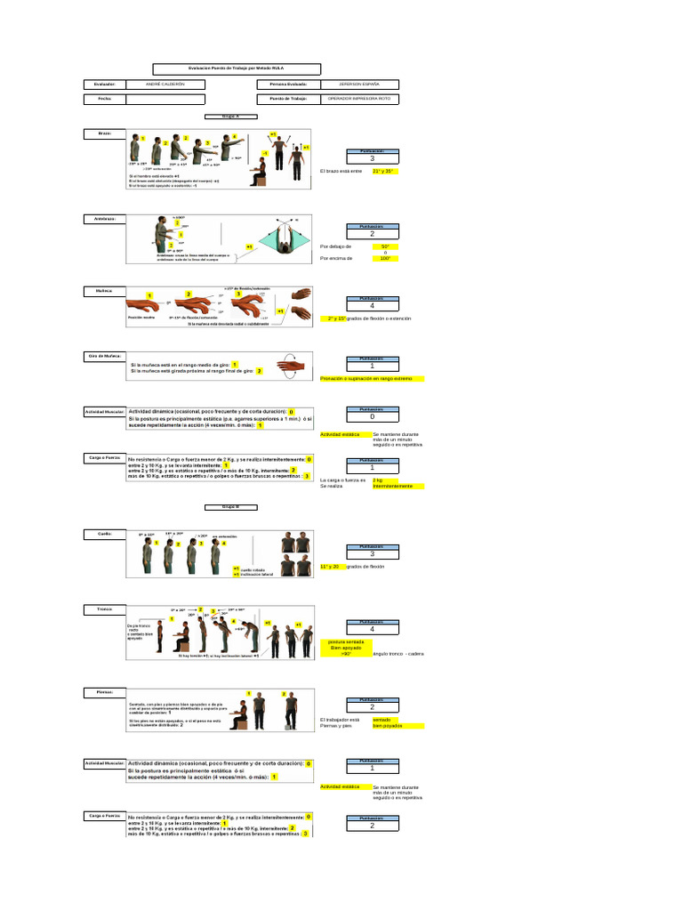 Metodo de Medicion Rula | PDF