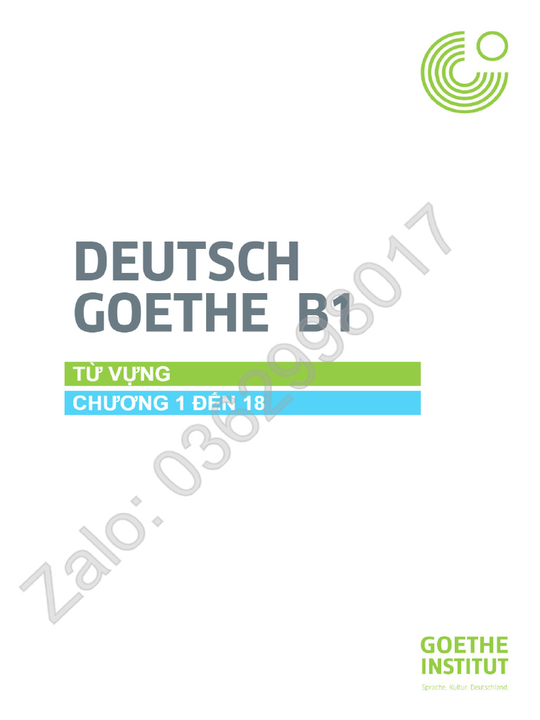 T V NG Goethe B1 Zalo 0362998017 | PDF