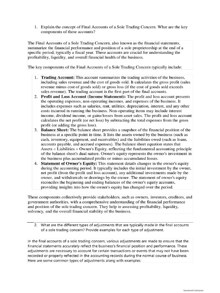 Accounting and Management Control Exam | PDF