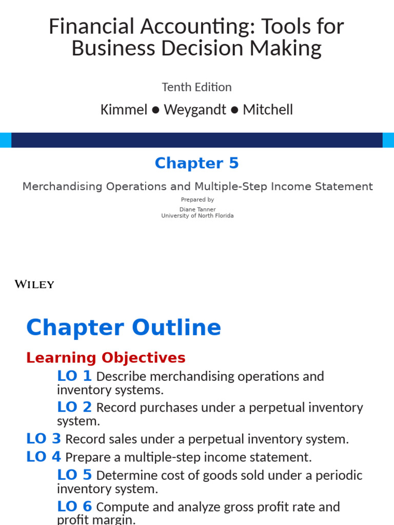 Kimmel Financial 10e PPT Ch05 Merchandising Operations and The Multiple ...