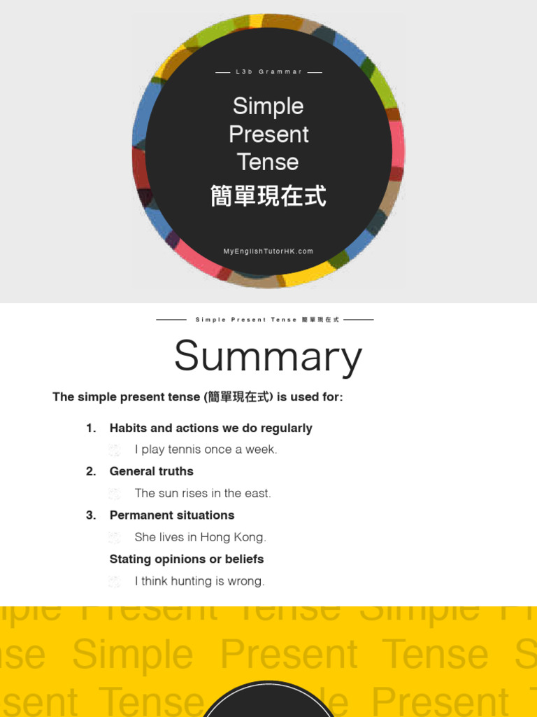 Simple-Present-Tense | PDF | Verb | Syntax