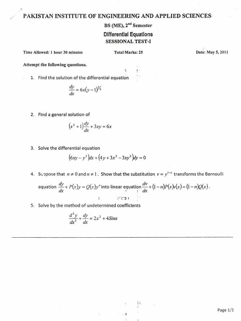 De Sessional Test-1 Solution | PDF