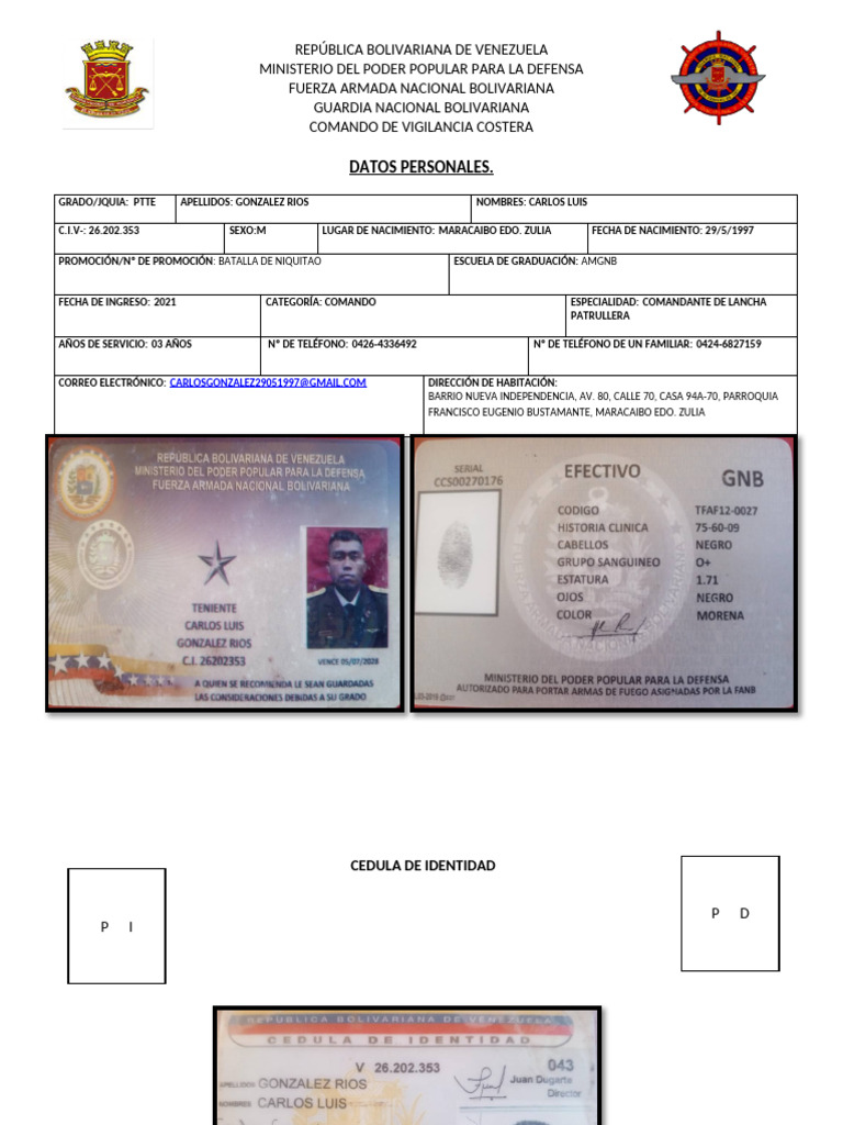 Formato Ficha de Auditoria | PDF | Documento de identidad | Venezuela