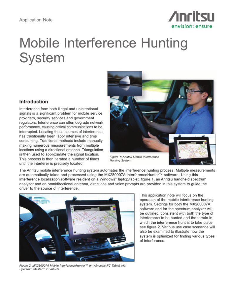 Mobile Interference Hunting System: Application Note | PDF ...