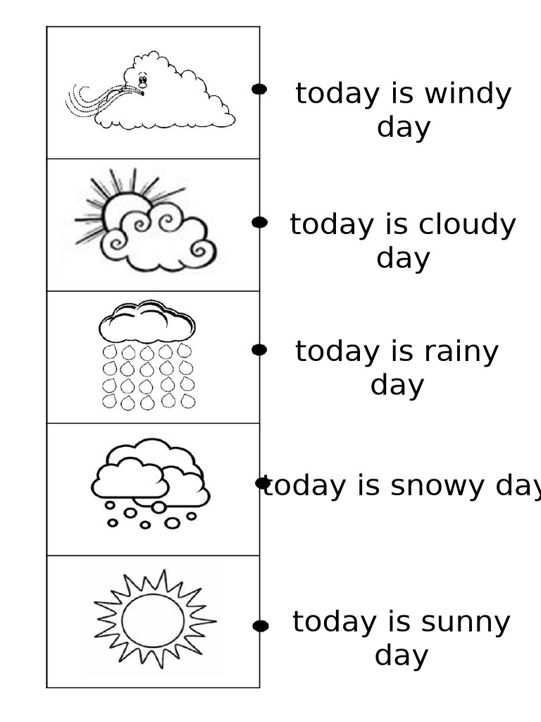 Today Is Windy Day Today Is Cloudy Day | PDF