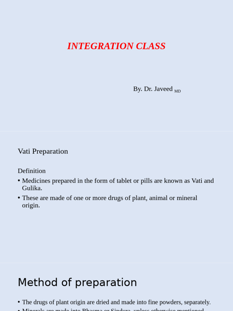 Vati Integration Cls | PDF | Tablet (Pharmacy)
