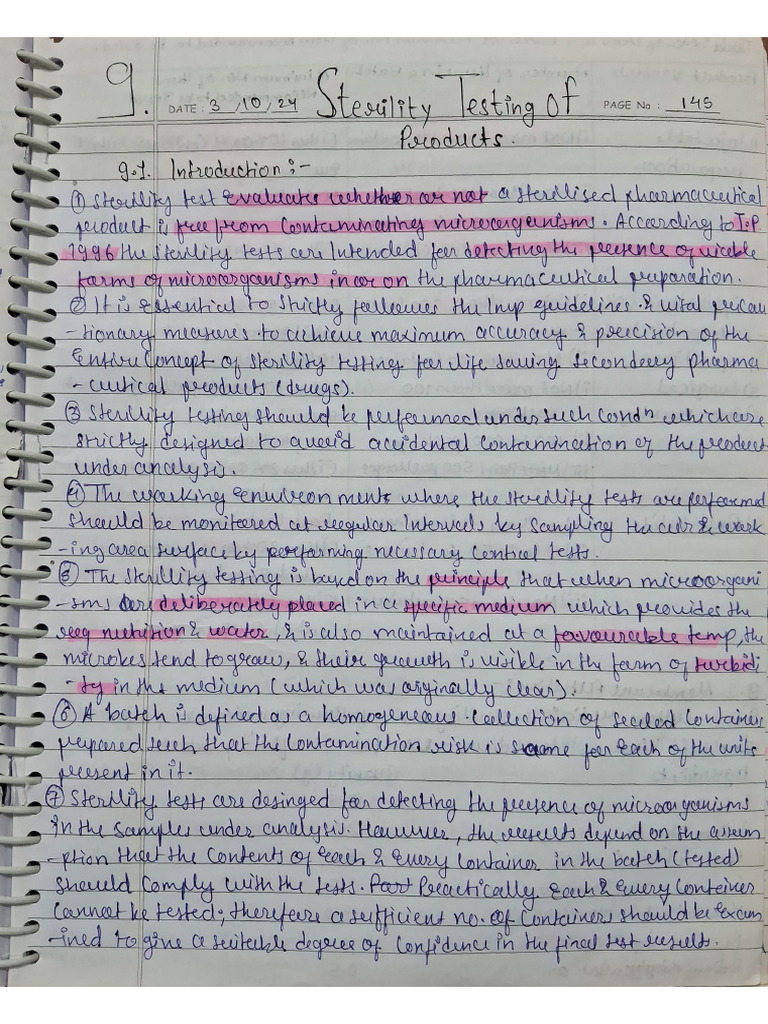 Pharmaceutical microbiology notes | PDF