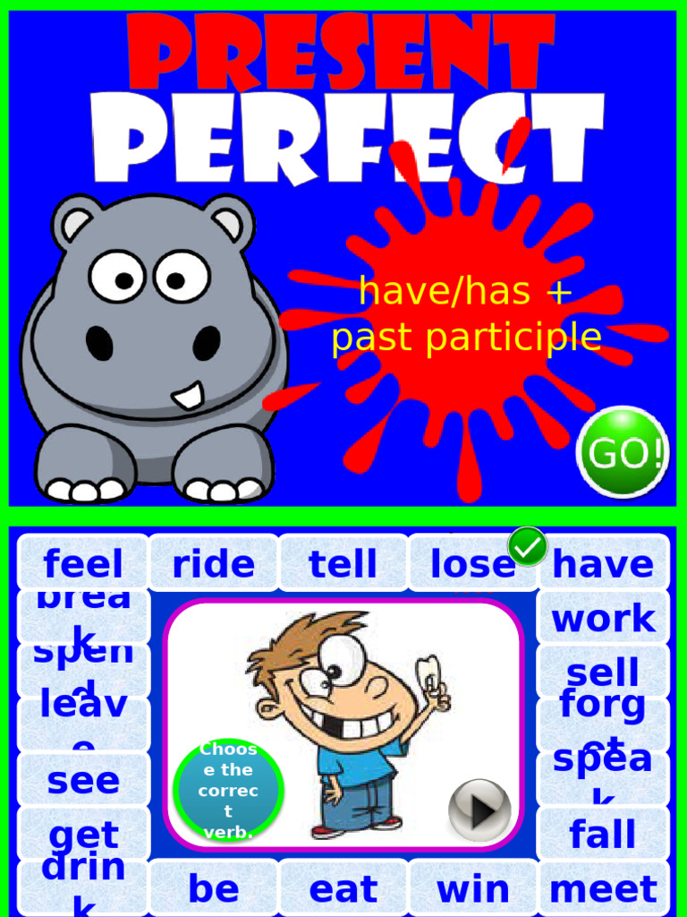 Present Perfect Game Exercises | PDF | Grammar | Language Mechanics