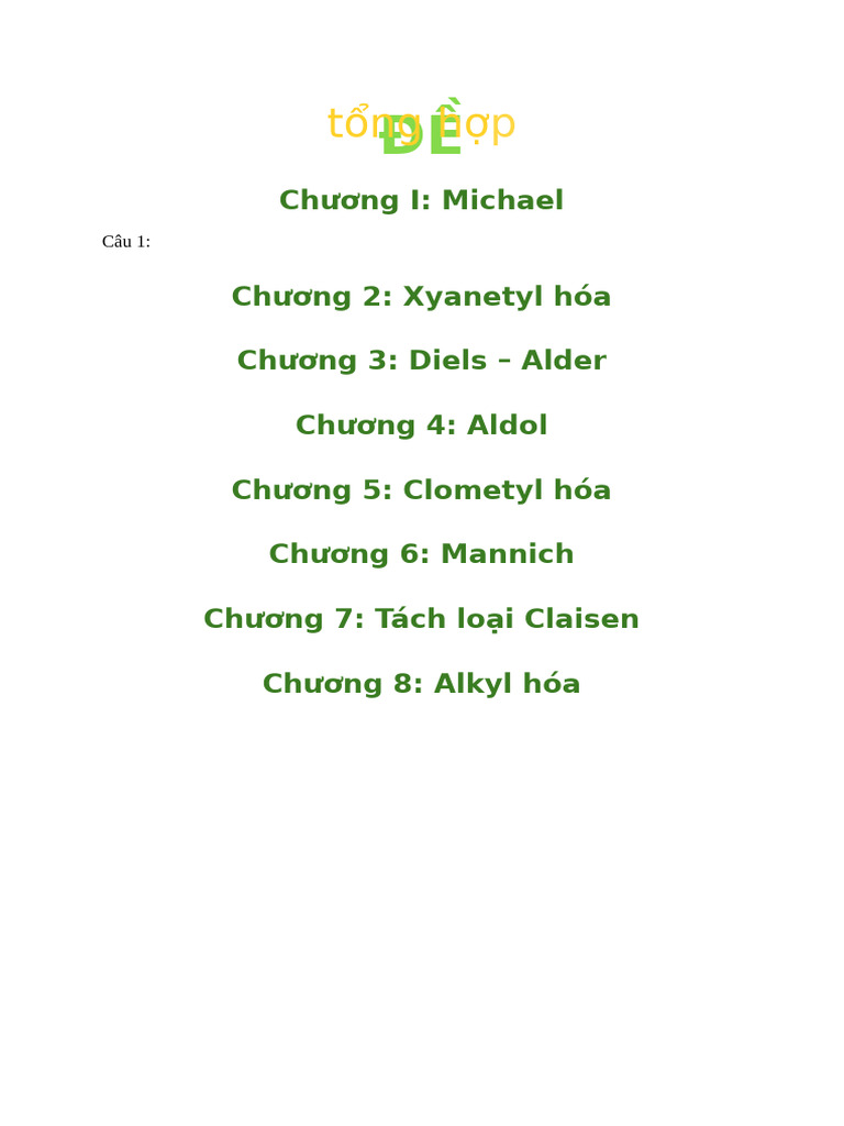 T NG H : Chương I: Michael | PDF