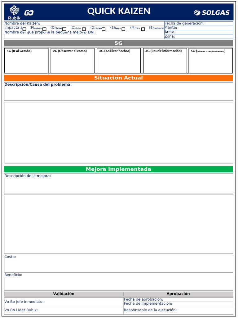 Quick Kaizen: Mejora Efectiva y Rápida | PDF