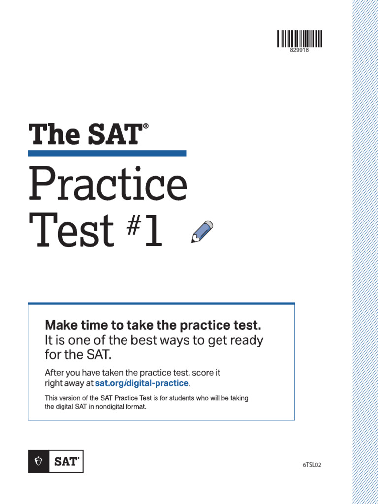 Sat Practice Test 1 Digital All Pages | PDF