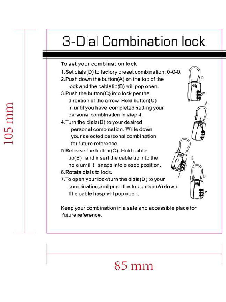 Lock User Manual - Page-0001 | PDF