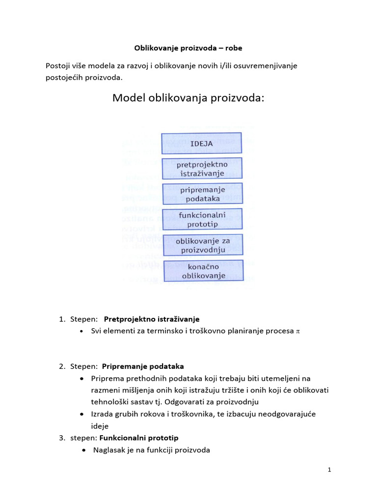 Oblikovanje Proizvoda | PDF