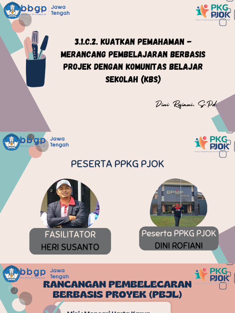 3.1.c.2. Kuatkan Pemahaman - Merancang Pembelajaran Berbasis Projek Dengan Komunitas Belajar ...