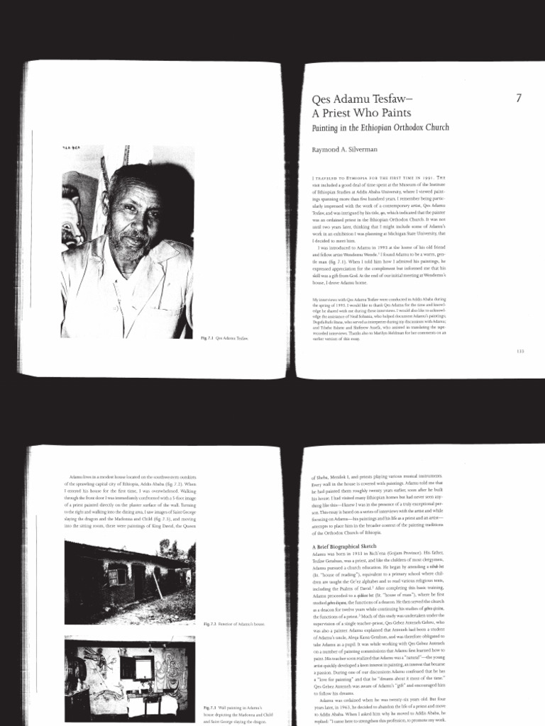 Qes Adamu Tesfaw A Priest Who Paints | PDF