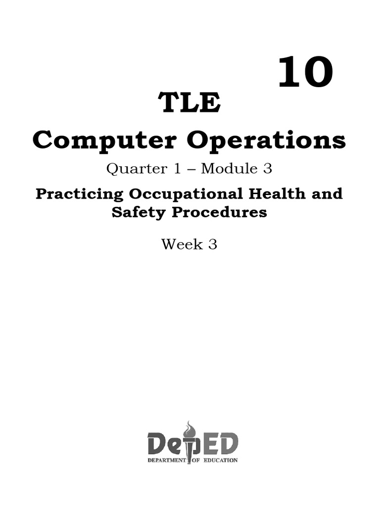 OHS Procedures in Computer Operations | PDF | Personal Protective ...