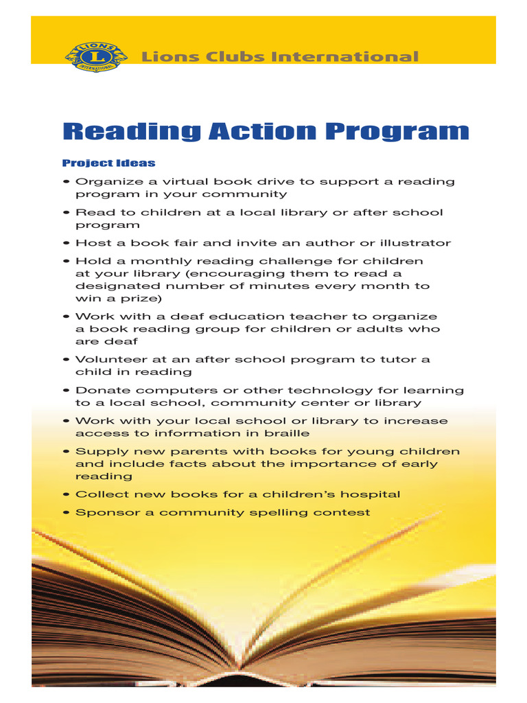 Community Reading Program Ideas | PDF