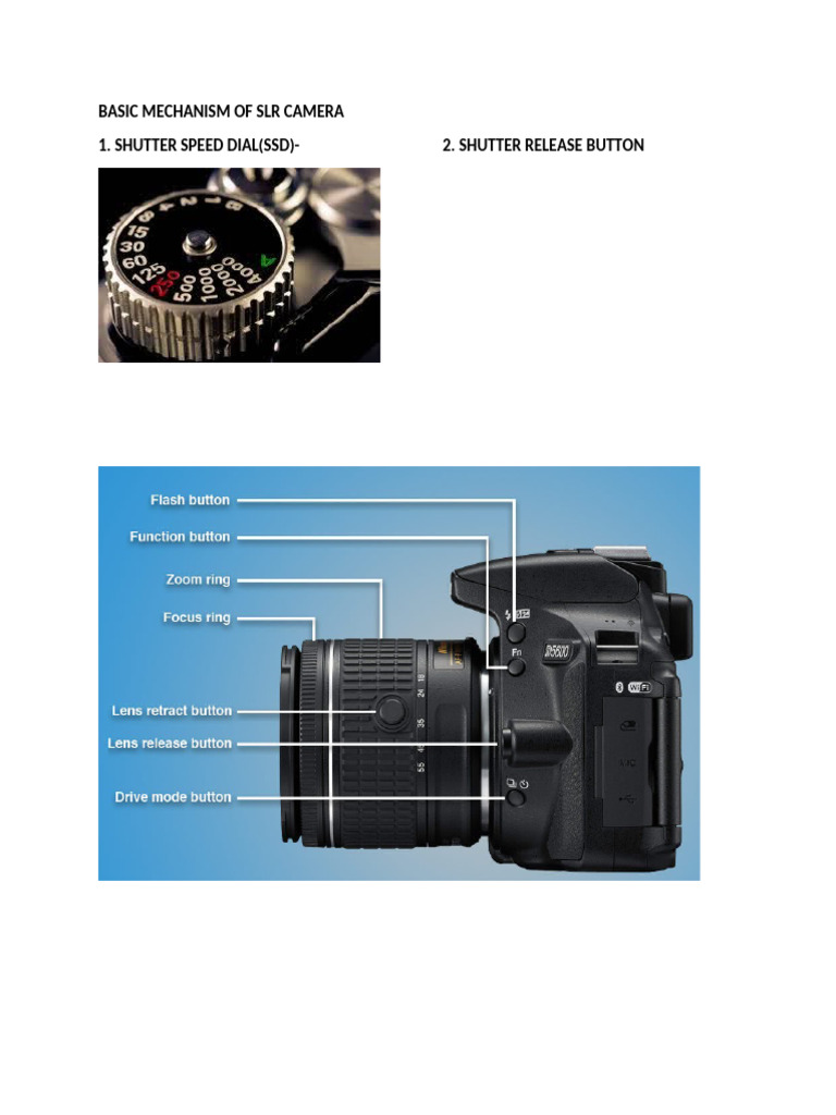 SLR Camera Mechanism Overview | PDF | Autofocus | Camera