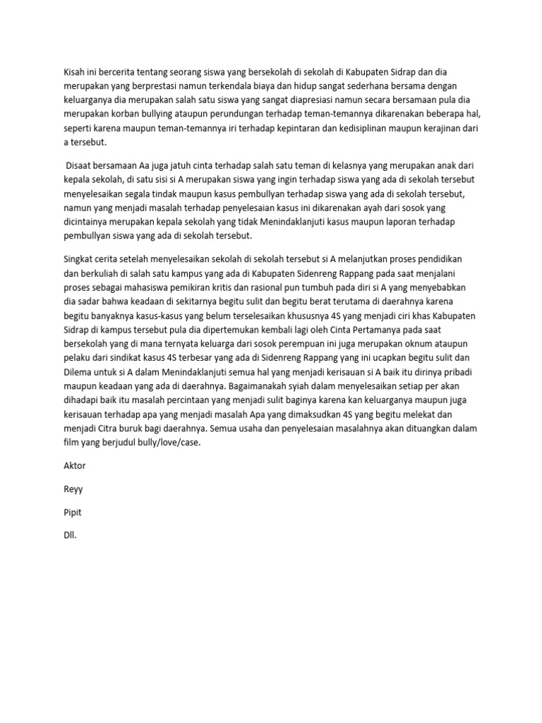 Sinopsis Rayhan | PDF | Seni & Disiplin Bahasa | Kesehatan Holistik