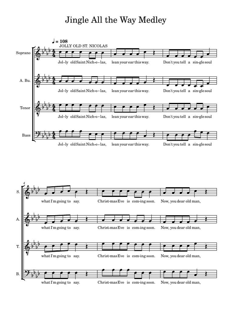Jingle All The Way Medley Jolly | PDF