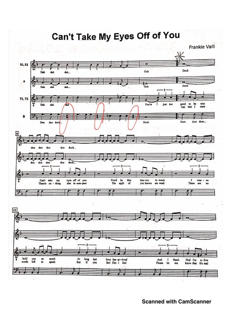 Cant Take My Eye Off You | PDF