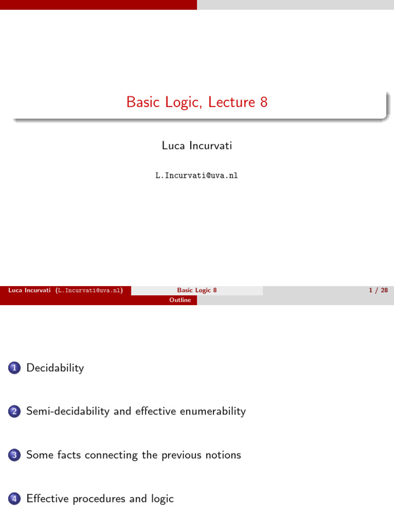 Basic Logic 8 | PDF | Deductive Reasoning | Theorem
