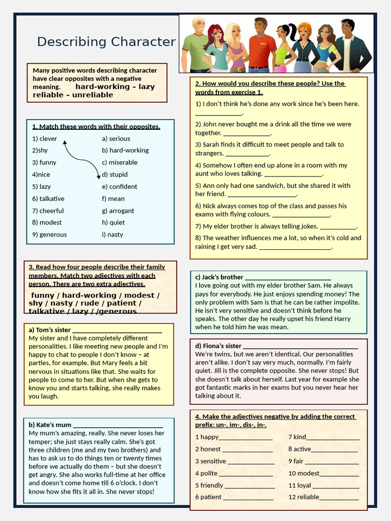 Describing Character 155345 | PDF