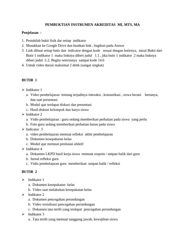 Bukti Fisik Dokumen Instrumen Akreditasi 2024 SM | PDF | Seni | Sains & Matematika