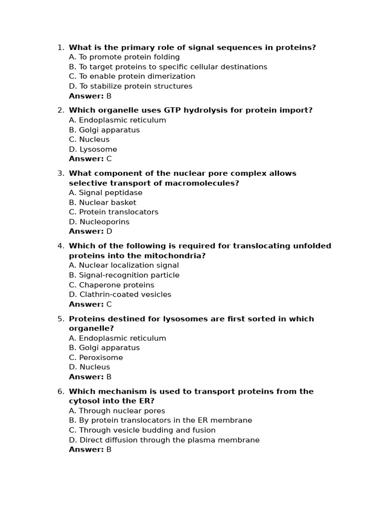 Intracellular Transport | PDF | Protein Targeting | Endoplasmic Reticulum