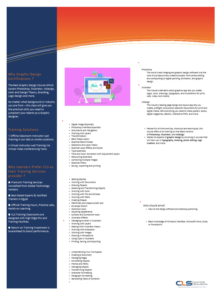 Graphic Design Course: Photoshop, Illustrator, InDesign | PDF | Graphic ...