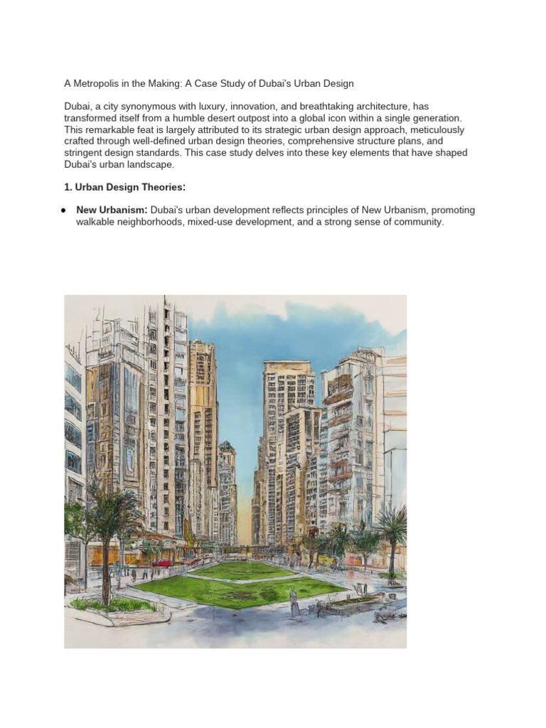 Dubai's Urban Design Evolution | PDF | Urban Design | Sustainability