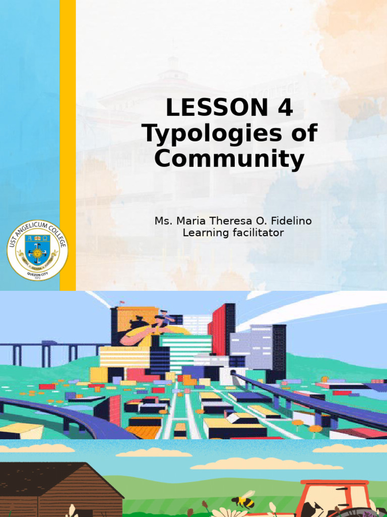 CSC Lesson 4 - Typologies of Communities | PDF | Community
