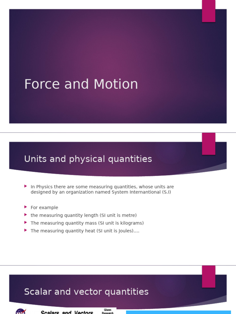 Force and Motion | PDF