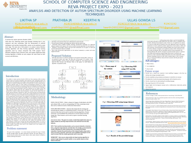 A3 Poster ASD | PDF | Autism Spectrum | Machine Learning