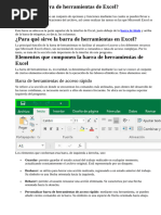 Partes Clave de la Interfaz de Excel | PDF | Microsoft Excel | Hoja de ...