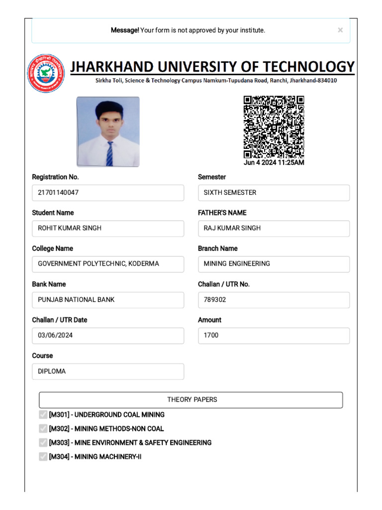 Form Fillup Print | PDF