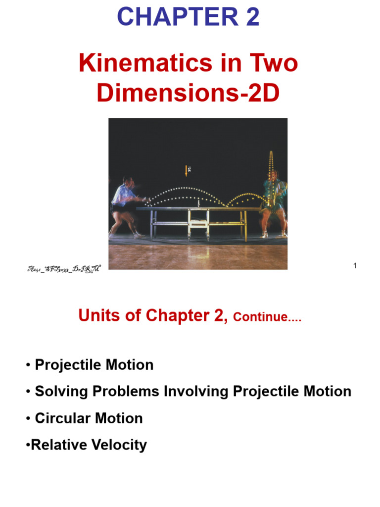 2D Kinematics: Projectile & Circular Motion | PDF | Acceleration | Velocity