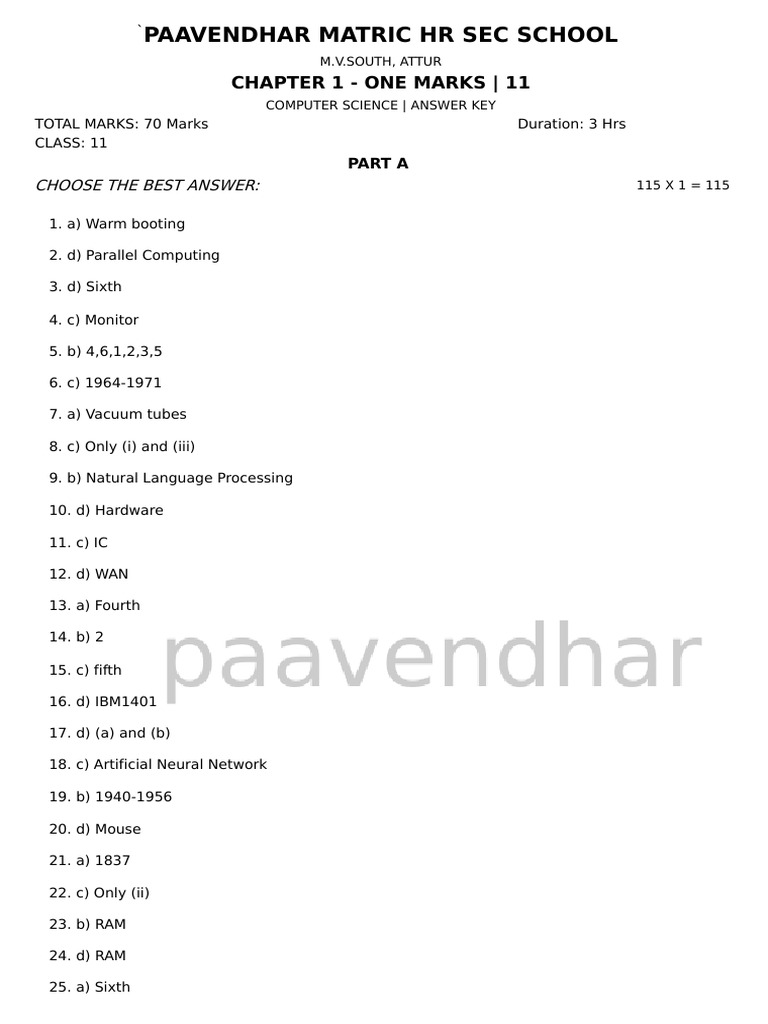 chap 1-1 mark ans | PDF | Electronics | Manufactured Goods