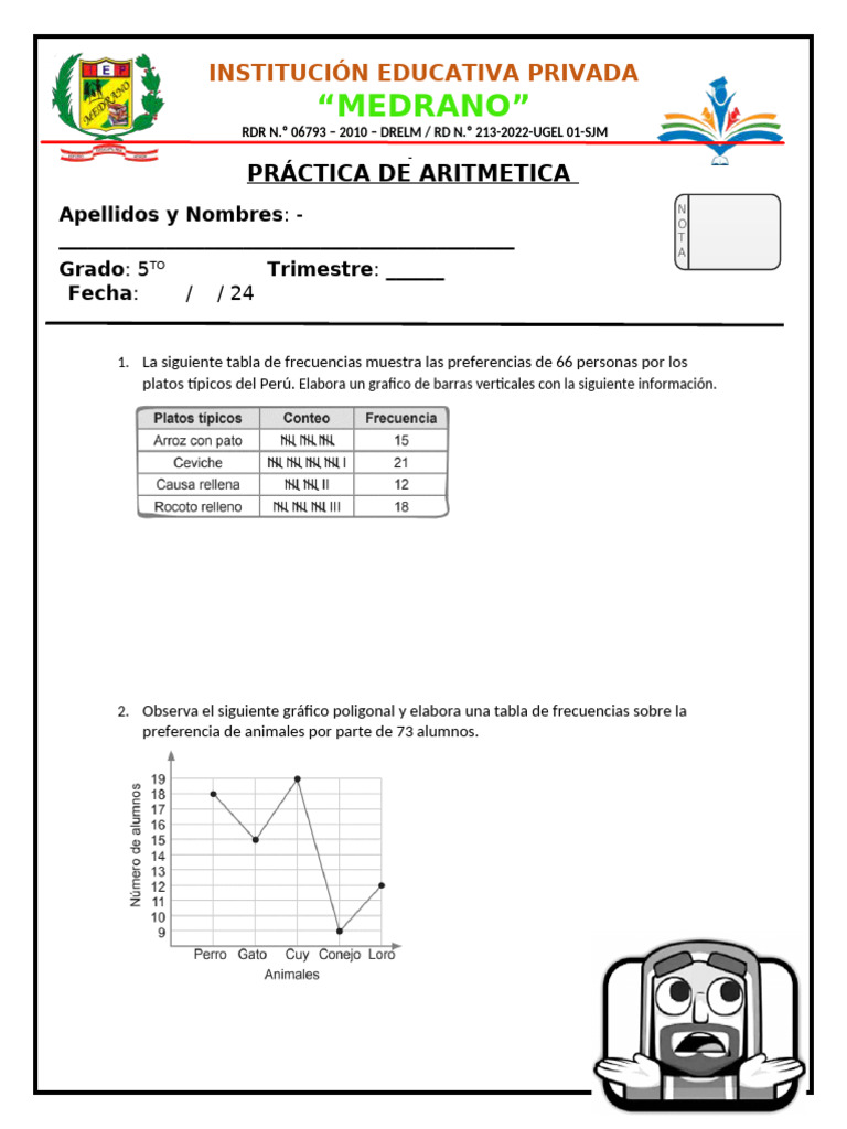 2D. Practica Aritmetica 5to Octubre S2 | PDF