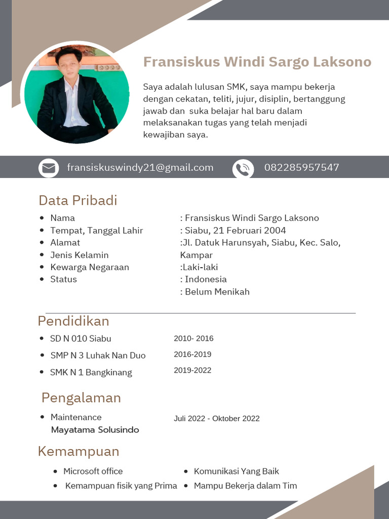 CV Windi | PDF